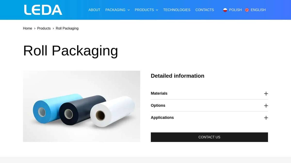 Roll Packaging | LEDA